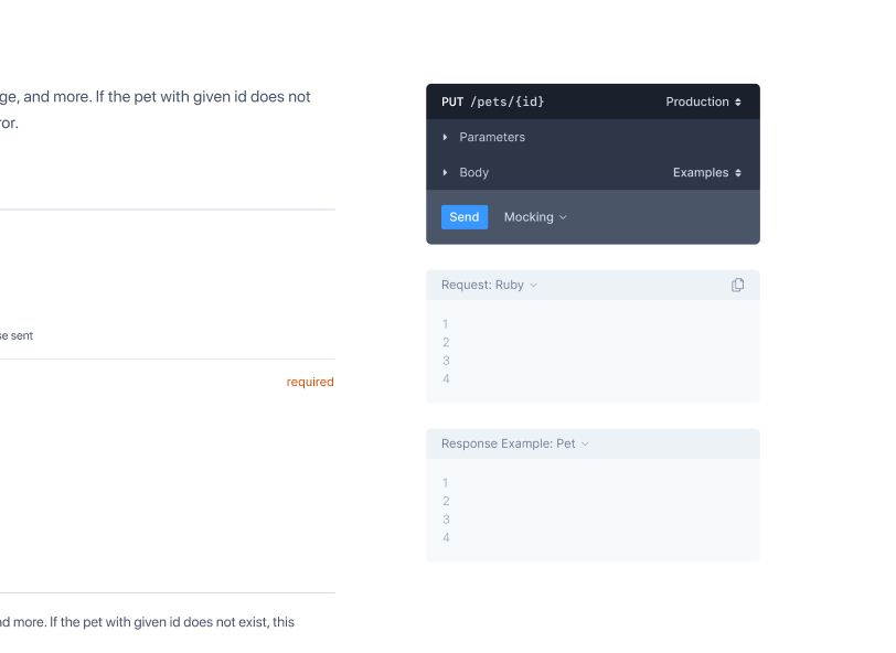 HTTP Operation: Add example responses widget in right column · Issue #682 · stoplightio/elements ...