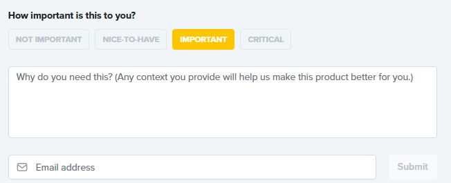 🔔 You will be notified when (part of) your feedback is used to create a ...
